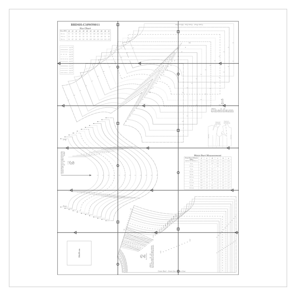 Basic Bodice & Sleeve Sewing Pattern PDF | Bunka Style Sloper | Digital Download | DIY ...