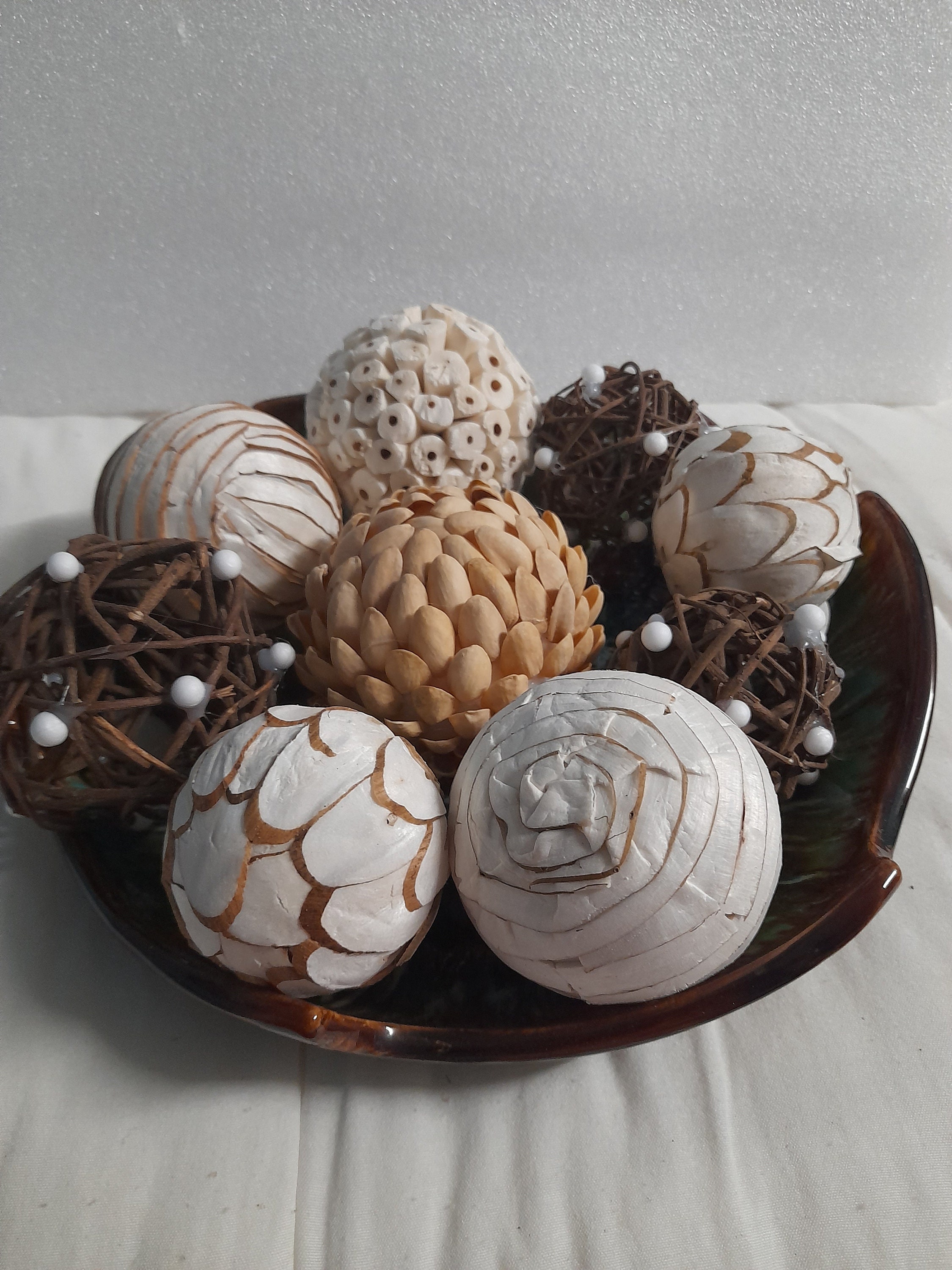 Decorative Balls for Bowls, Table Centerpiece, Modern Home Decor ...
