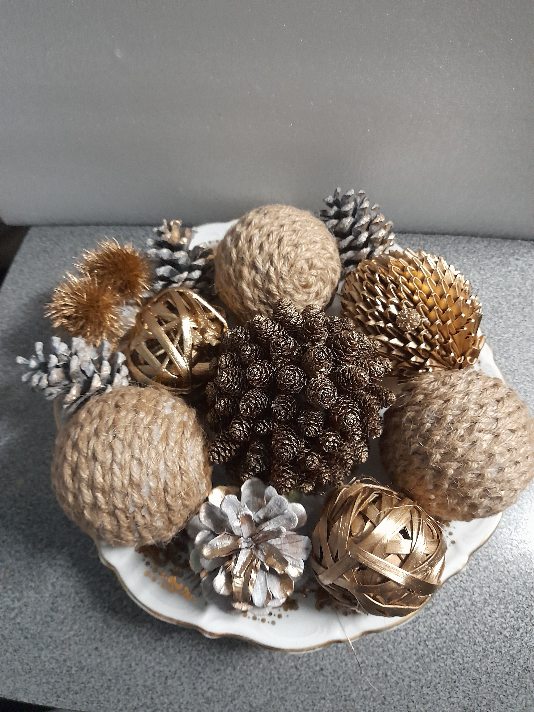 Decorative Balls for Bowls, Table Centerpiece, Natural Home Decor ...