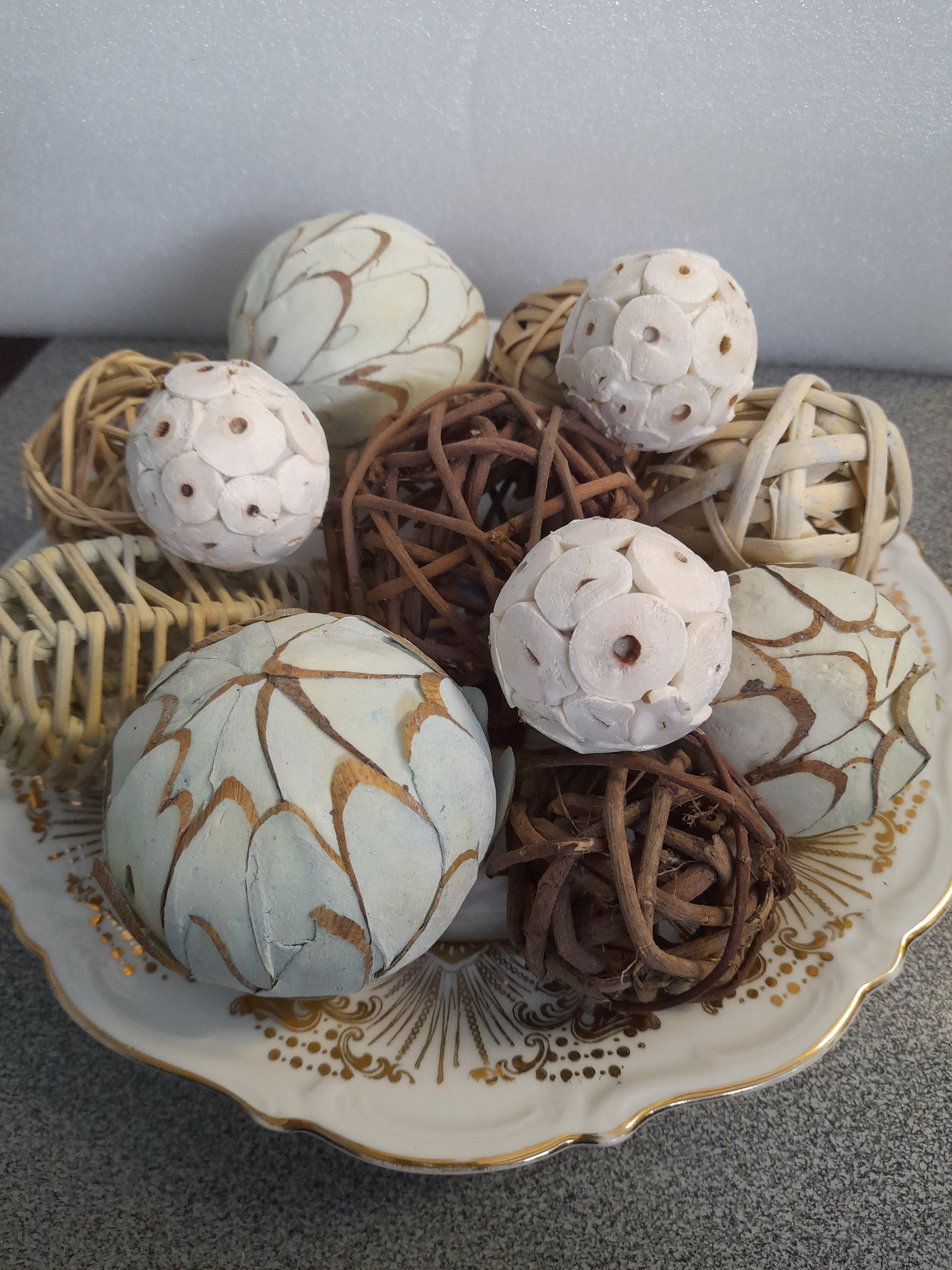 Decorative balls for bowls table centerpiece modern home decor decorative balls vase backet bowl filler