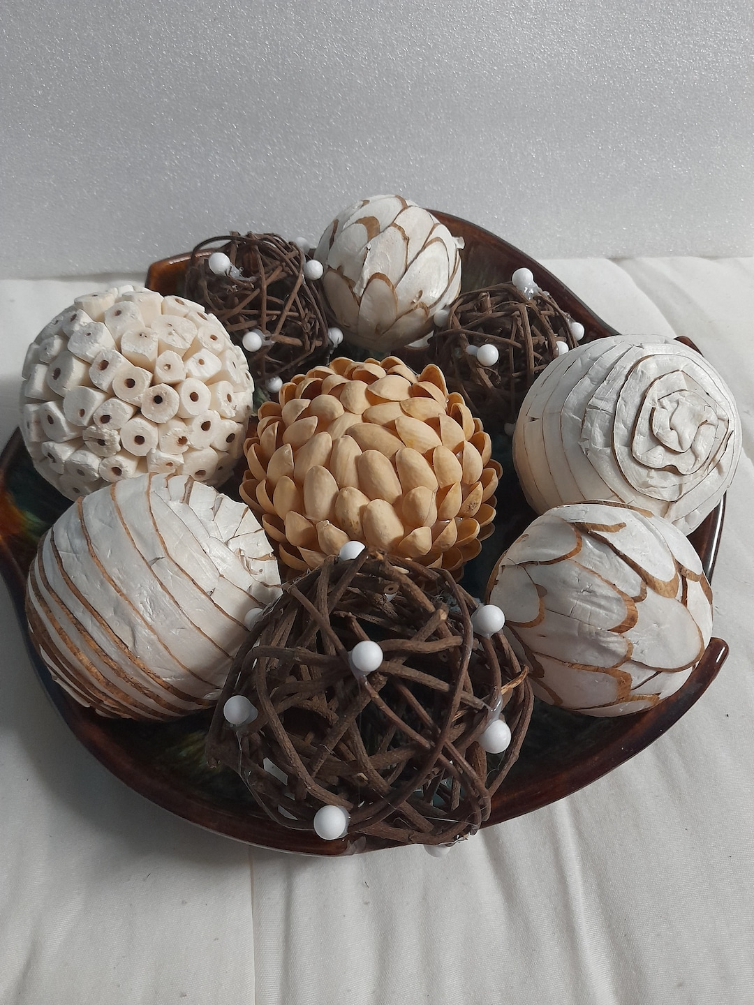 Decorative Balls for Bowls, Table Centerpiece, Modern Home Decor ...