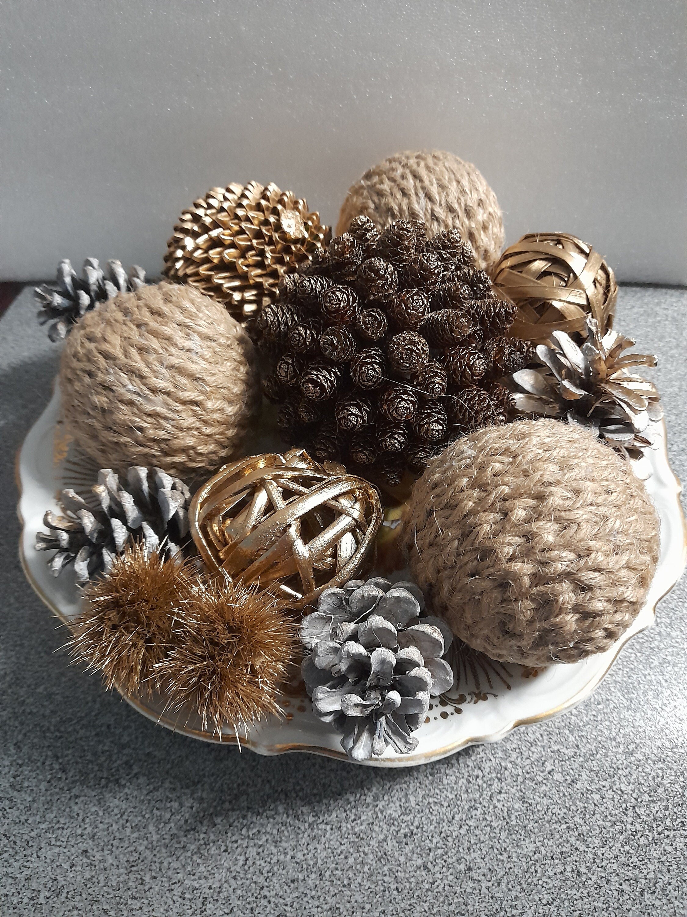 Decorative Balls for Bowls, Table Centerpiece, Natural Home Decor ...
