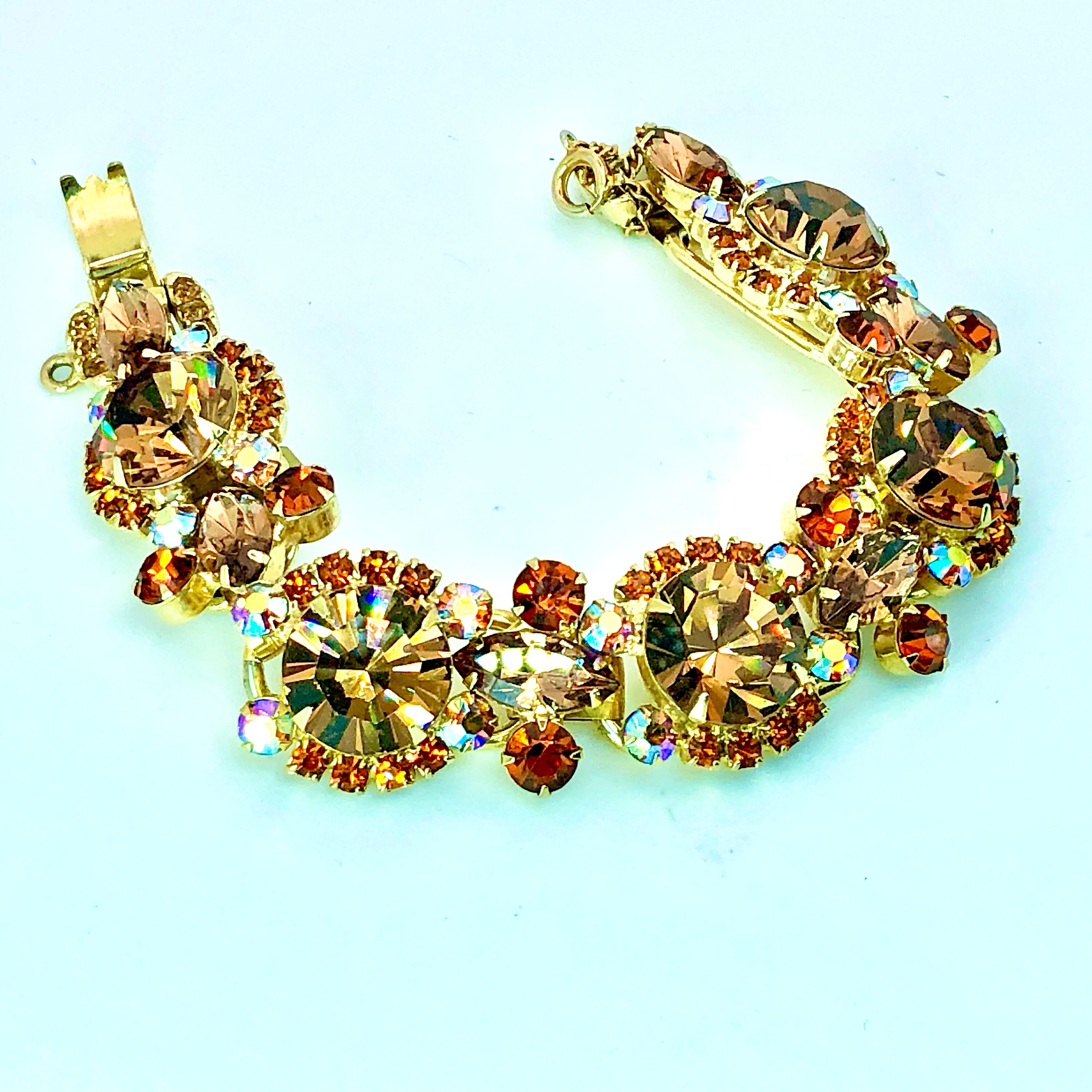1950s Verified Juliana Delizza & Elster 5 Link Bracelet - Etsy