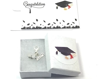 Graduation Hat Charm | Etsy