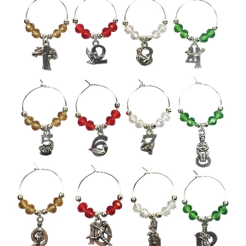 Christmas 12 Days Glasses - Etsy UK