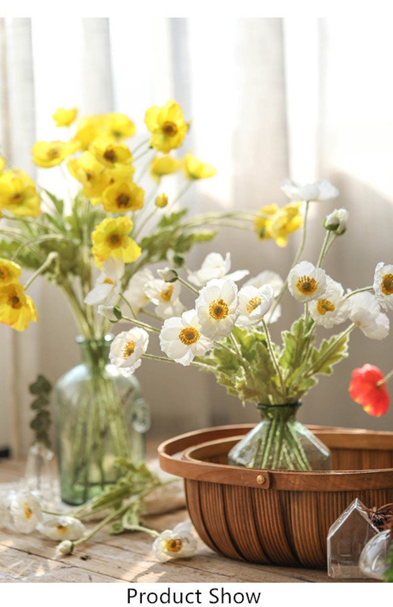 4 Heads RetroCorn Poppy Real Touch Faux Silk Artificial Corn | Etsy