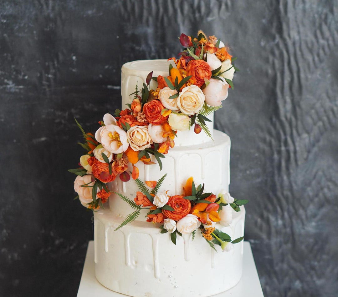 Cake Flowers Cake Topper, Floral Cake Decoration, Cake Topper Flowers ...