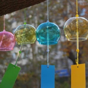 2 Pieces 8*7cm JAPANESE Style Traditional Glass Furin Wind Bell Wind ...
