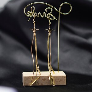 Japanese Wind Chime Earrings 14K Gold Plated Thousand Paper Crane and ...