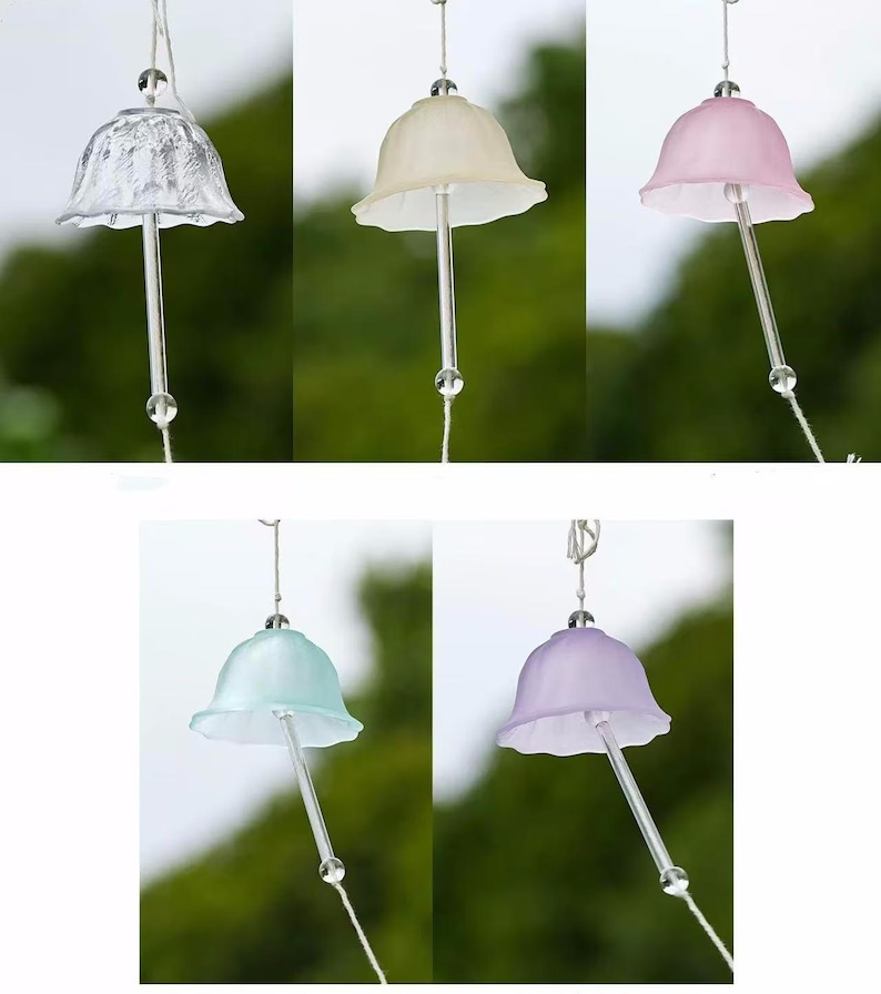 Japanese-style New Summer Calyx Glass Wind Chime,four Colors,home ...