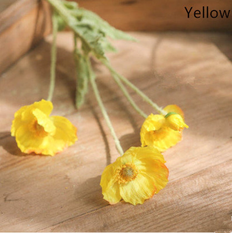 4 Heads RetroCorn Poppy Real Touch Faux Silk Artificial Corn | Etsy