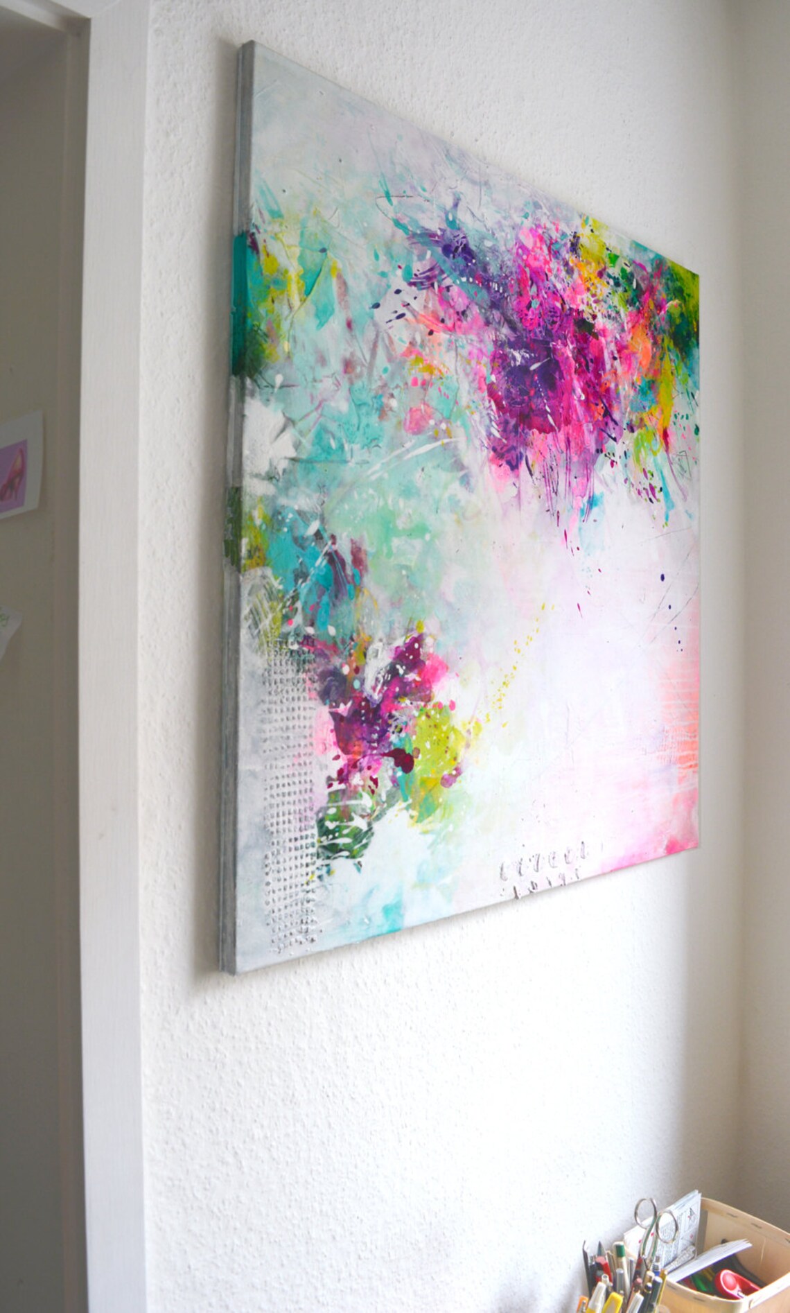 Original fine art abstract large painting abstract art | Etsy