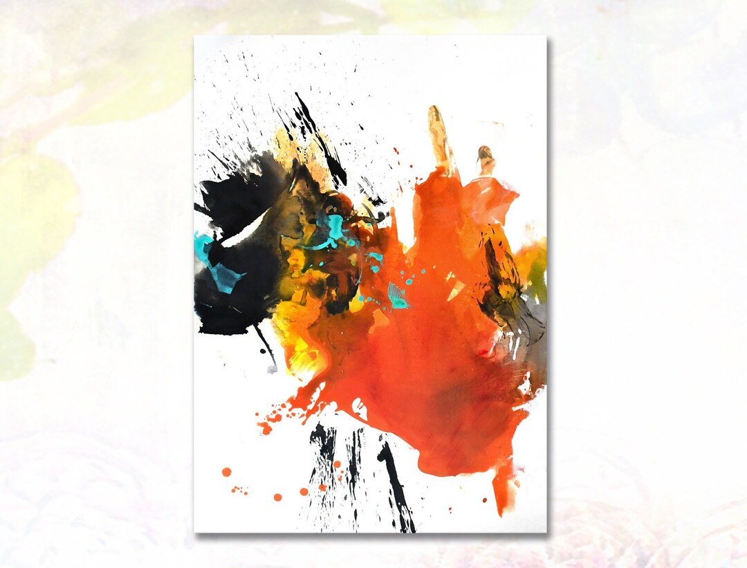 Large Abstract Painting // Modern Painting // Acrylic Painting // Bold ...