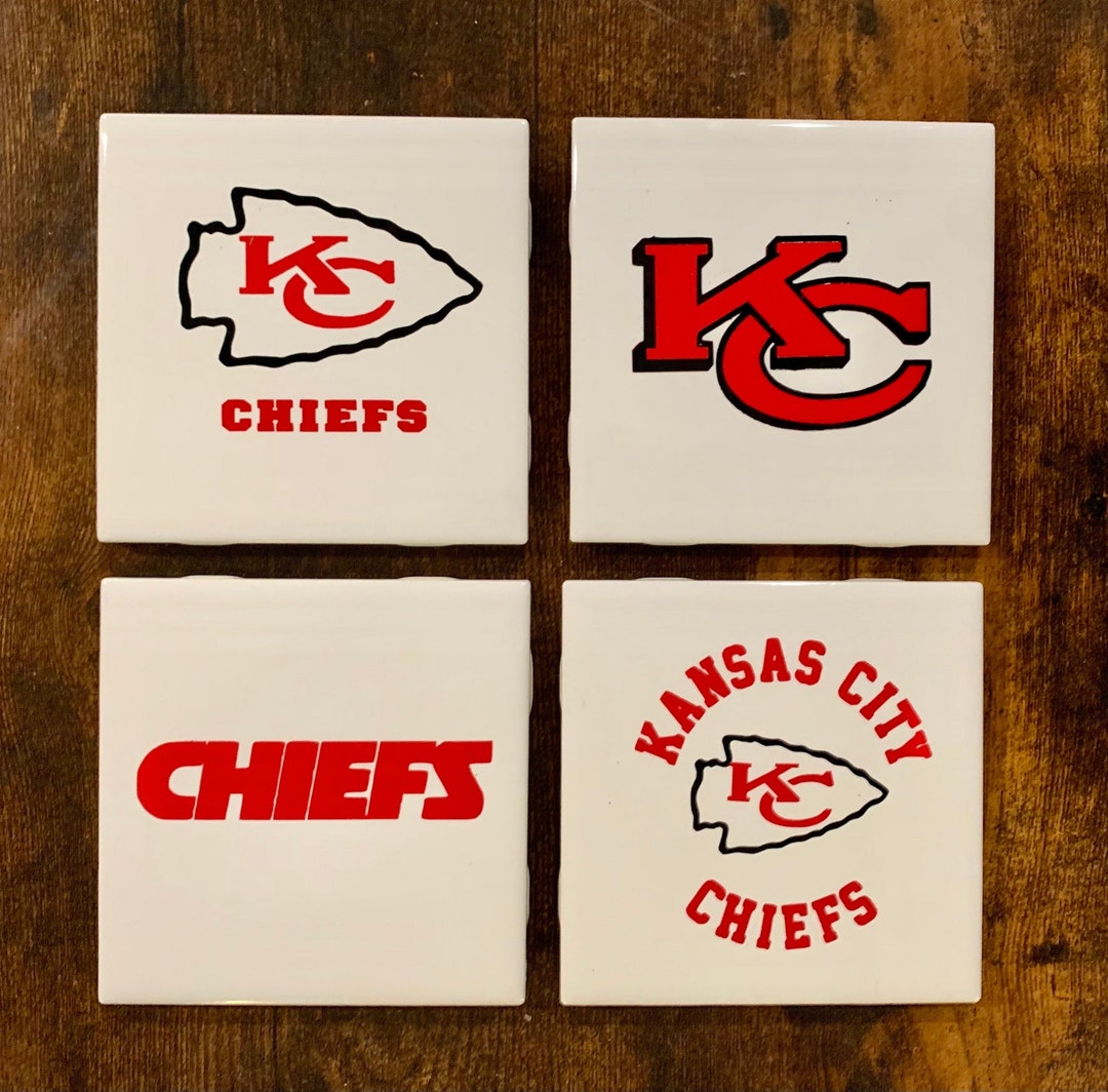 Kansas City Chiefs - Custom 4pc Coaster Set - Etsy