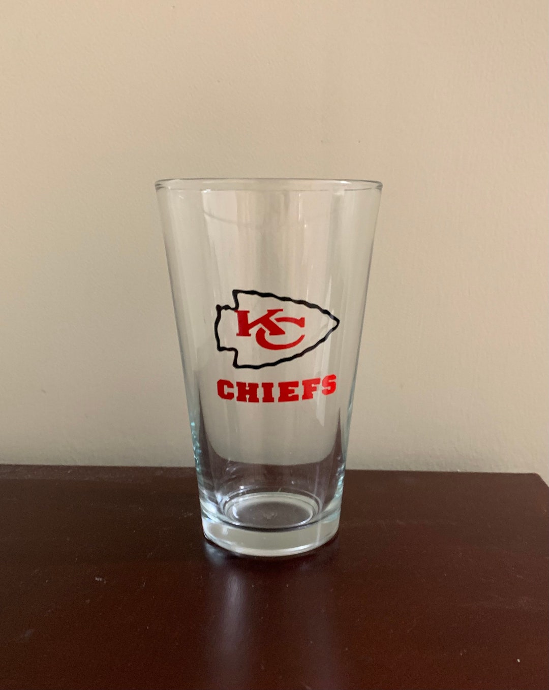 Kansas City Chiefs Pub Glass - Etsy