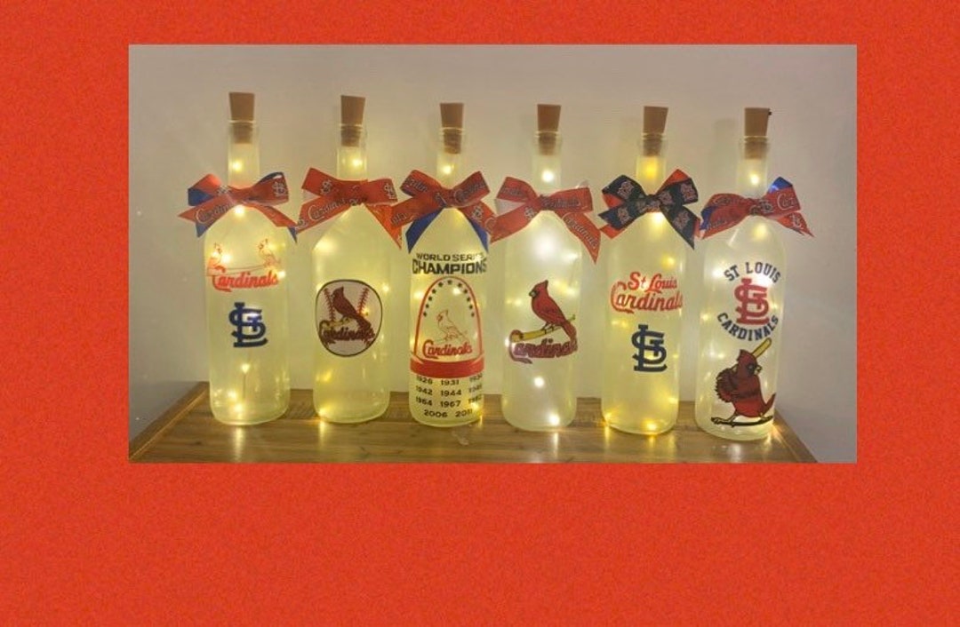 St. Louis Cardinals Wine Bottle Light - Etsy