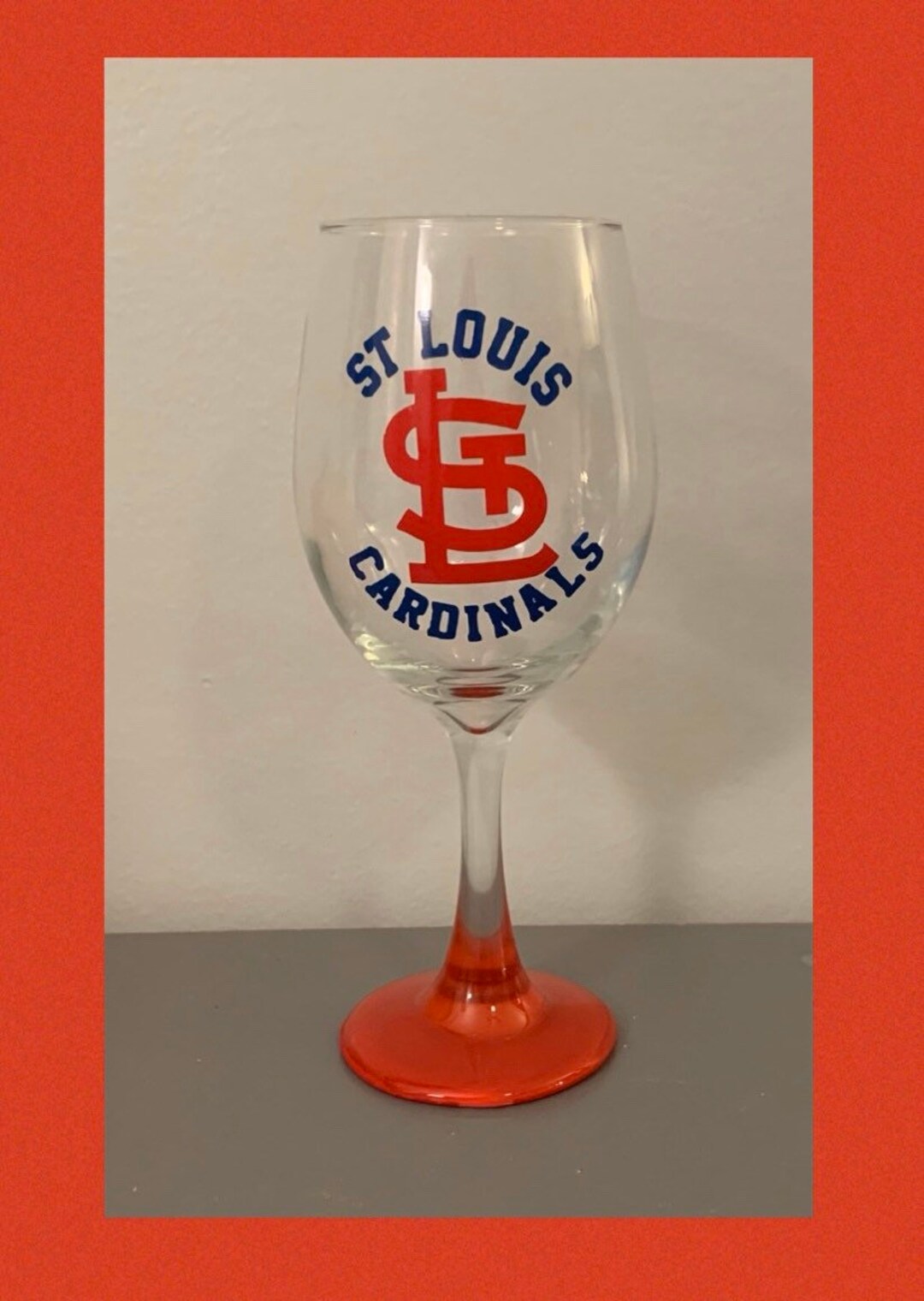 St. Louis Cardinals Wine Glass - Etsy