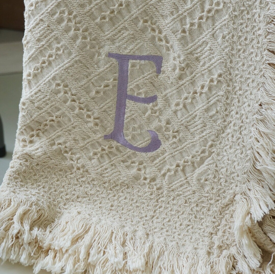 Classic Neutral Throw Waffle Lattice With Fringe Blanket. Ideal for ...