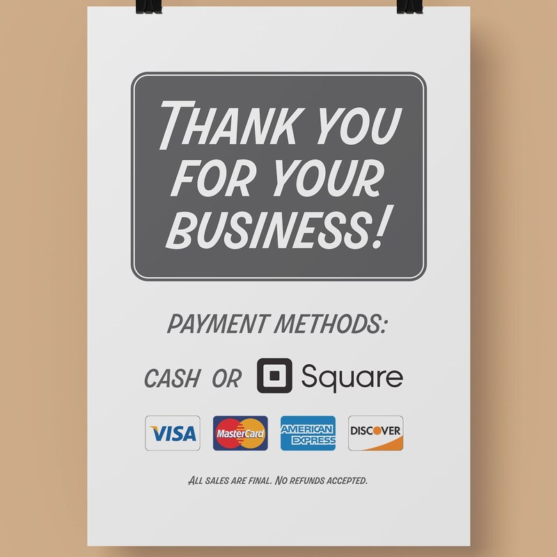 Payment Sign - Etsy