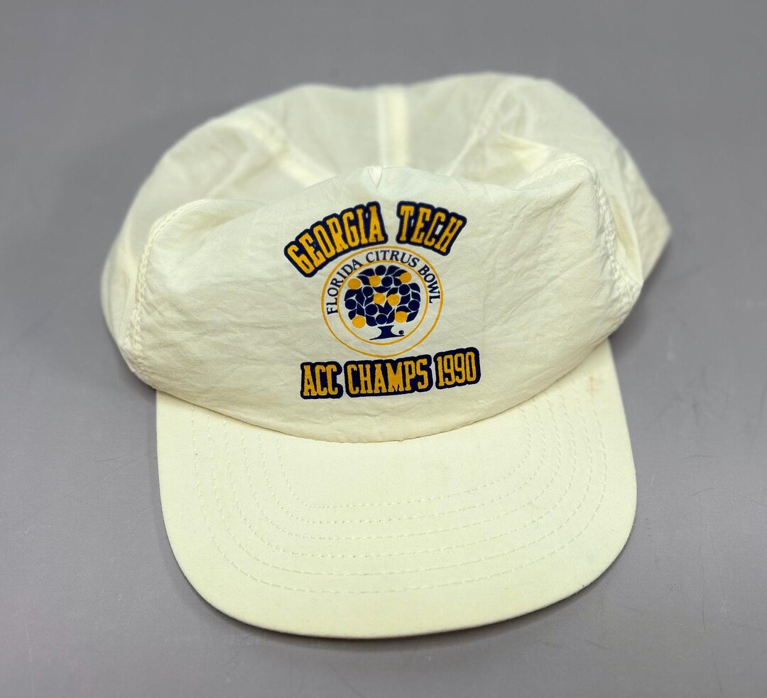 Vintage Georgia Tech Snapback Hat 1990 ACC Champs Florida Citrus Bowl ...