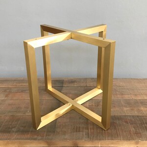 Brass Dining Table Base / 28" H X 42" R Round Table Bases ...