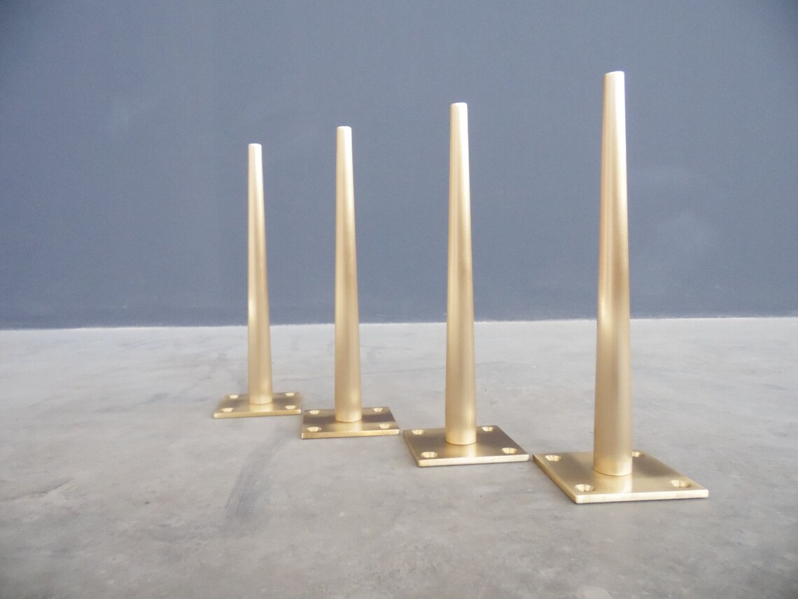 Brass Coffee Table Legs 16 BITLIS Tapered Table Legs - Etsy India
