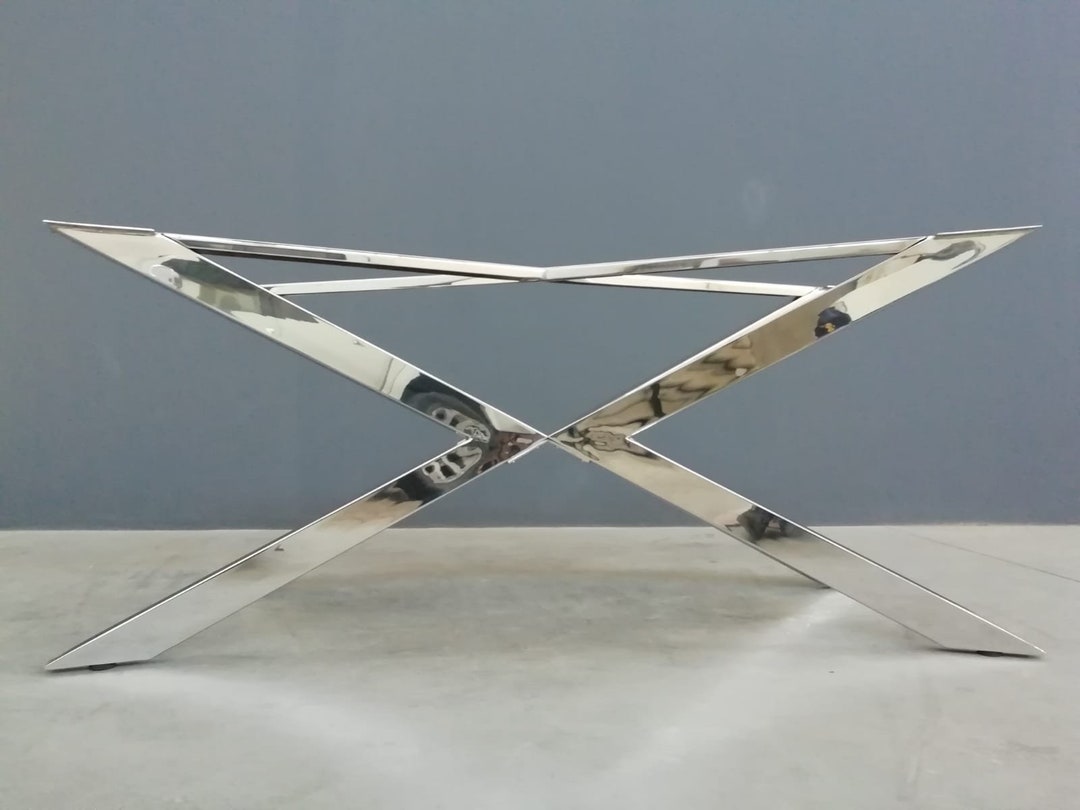 Modern Dining Table Base | Stainless Steel TUG Base | 28" H X 28" W X ...