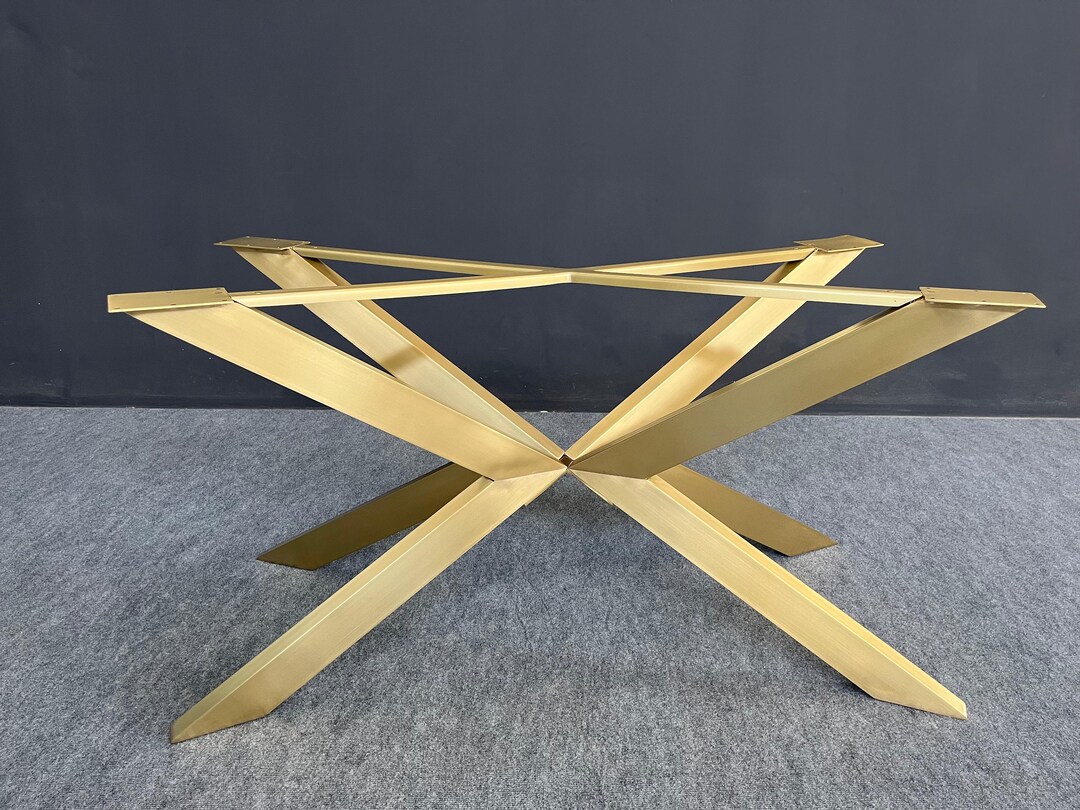 Brass Dining Table Base contemporary Dining Table Legs for Glass marble ...