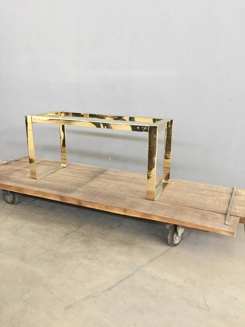 Gold Modern Dining Table Base 28 H X 28 W x 52 | Etsy