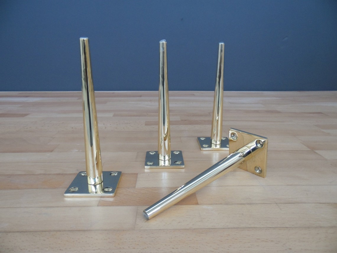 Brass Coffee Table Legs 16 BITLIS Tapered Table Legs | Etsy