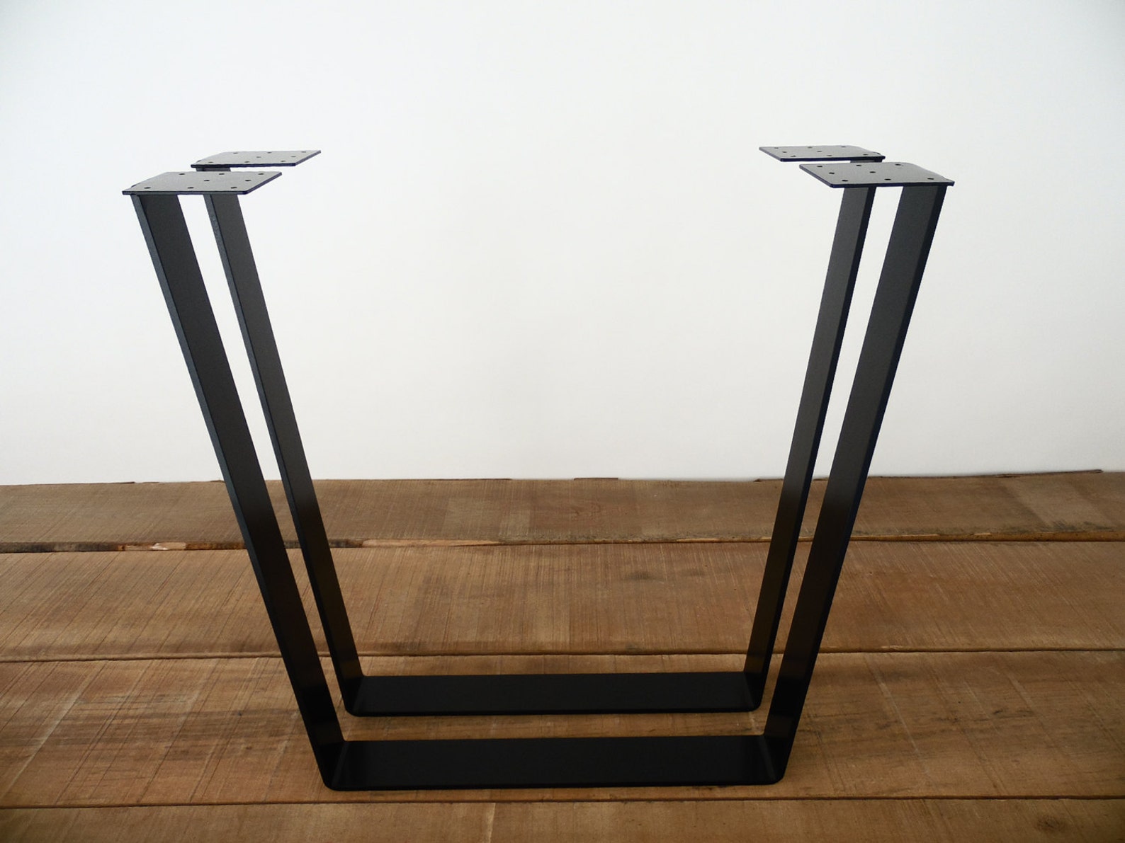 Metal Dining Table Legs 28 Trapezoid Table Legs Flat - Etsy