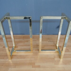 Dining Table Legs , 28" X 15" X 15" , Solid Brass Table Trestles ...