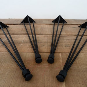 28" Hairpin Table Legs, 3-pin-nuts Height 26"-30” Set(4) - Etsy
