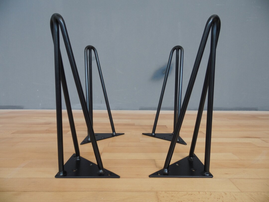Metal Bench Legs , 16 3-ROD Hairpin Legs, Height 16 20 Set4 - Etsy