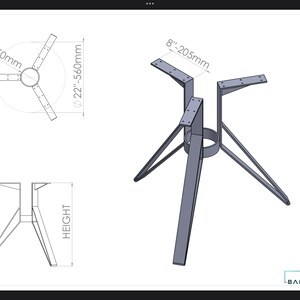 Metal Round Table Base , 28 LAGARI Table Base , 22 Base Diameter ...