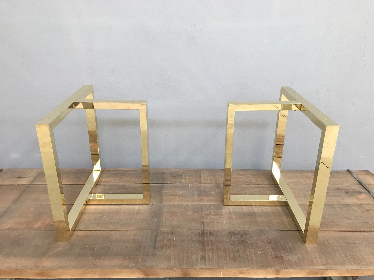Brass Table Legs 28 X 28 X 20 Dining Table Legs | Etsy