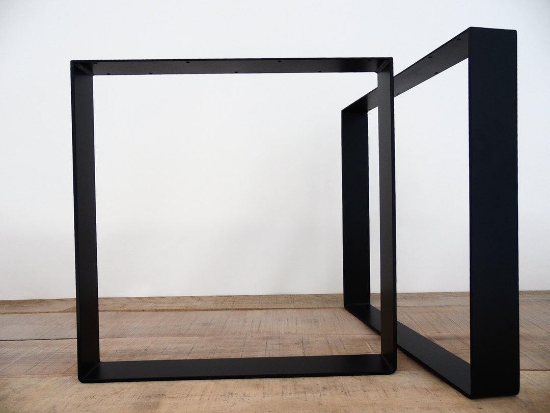 Counter Flat Steel Legs, Metal Dining Table Legs Set of 2 - Etsy