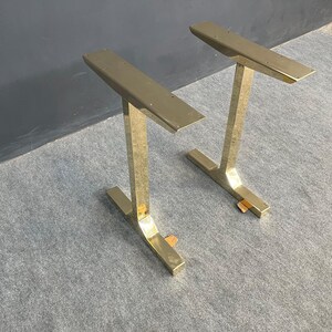 Modern Vintage Custom Brass Table Legs , 28" BESIK Gold Table Legs, 28 ...