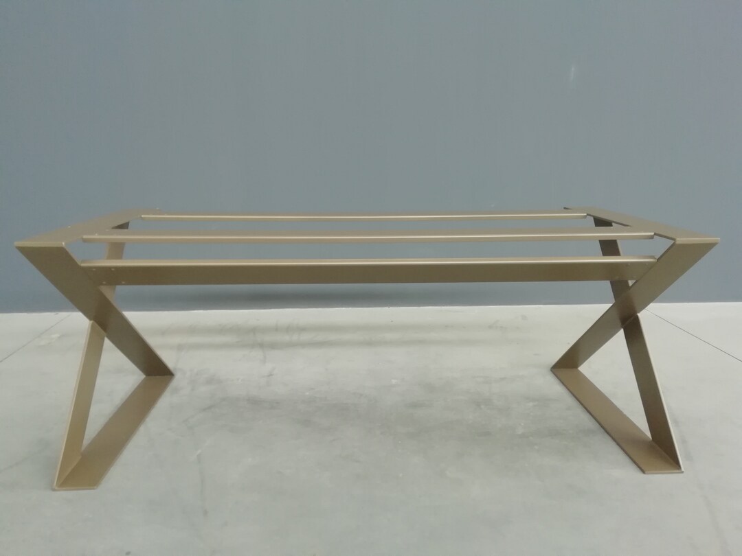 28 X-frame Wide Flat Steel Dining Table Base, Heavy Duty Steel Table ...