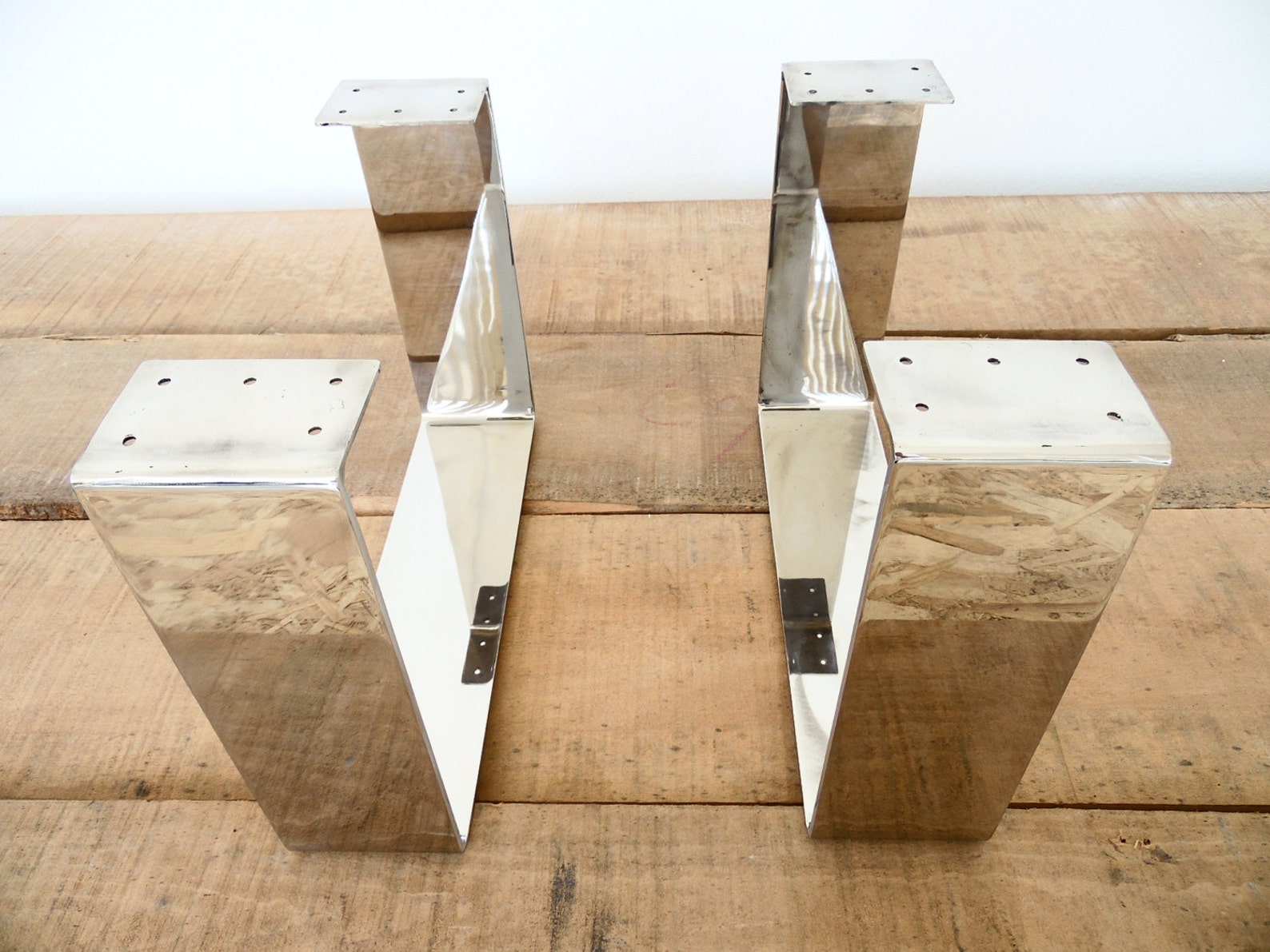 16 Stainless Steel Bench Legs Square Table Legs - Etsy