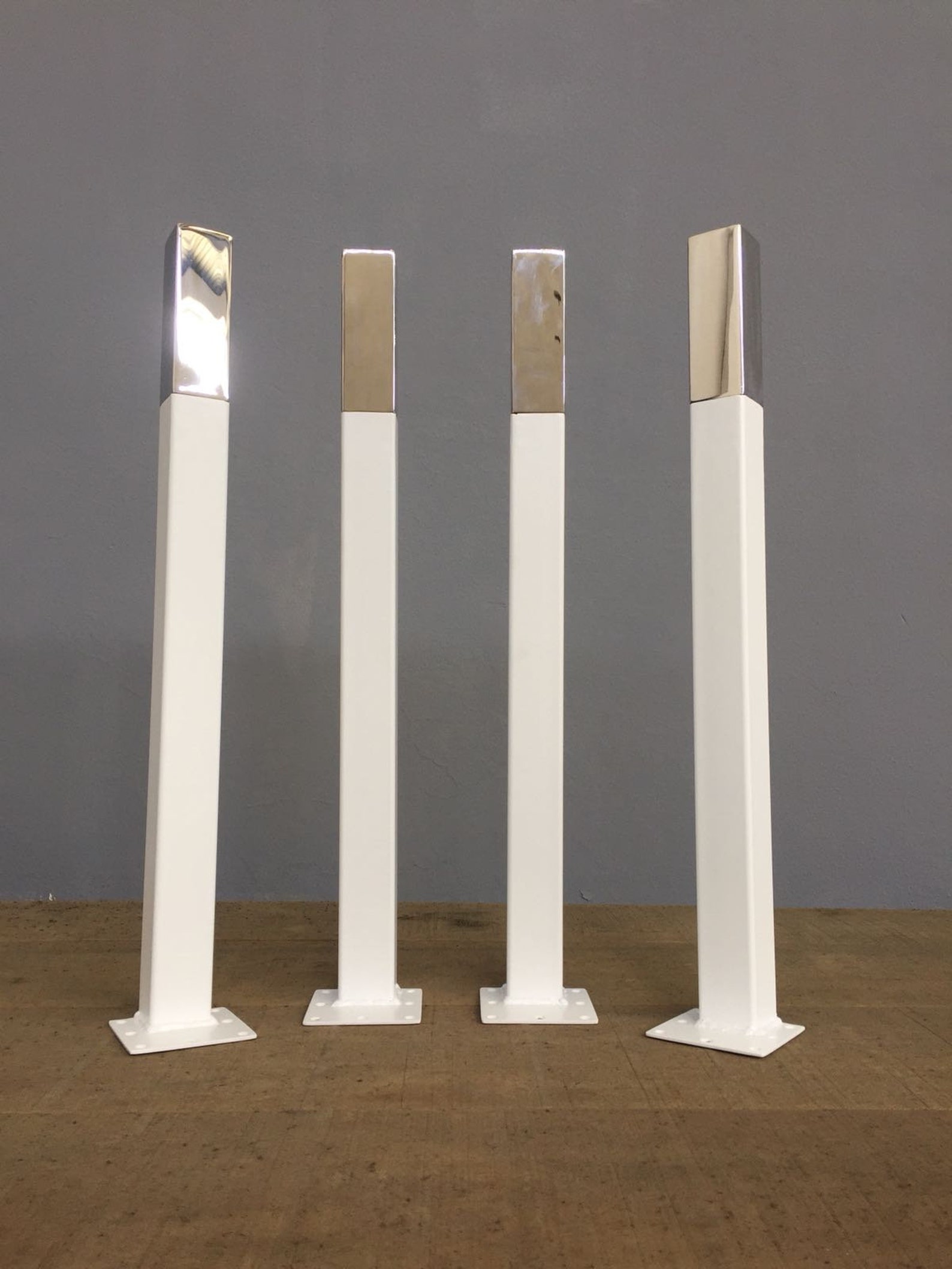 16 Steel Post Simple Modern Coffee Table Legs Multi - Etsy