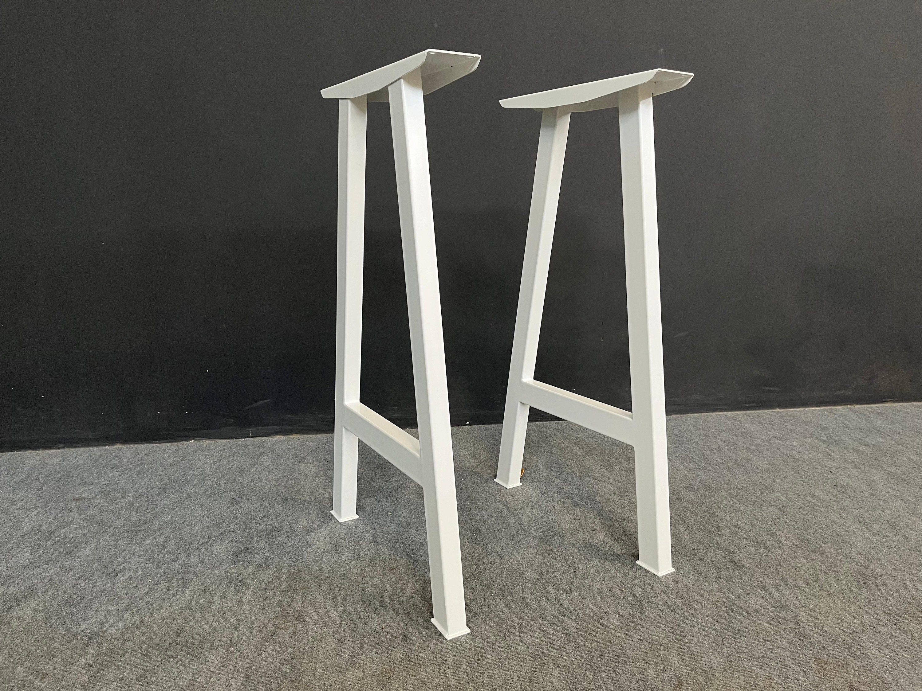 Counter Height Metal Table Legs, 35” A-frame Table Legs, Height 31”- 35 ...