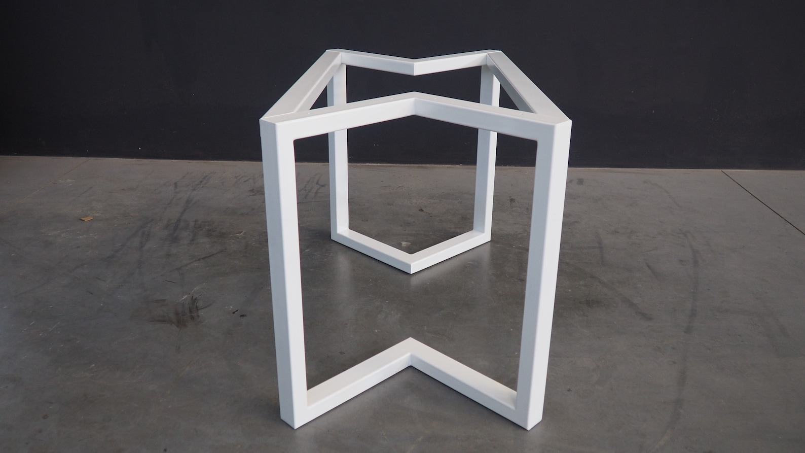 Steel Bracket Table Base – 28” H X 24” W X 52” L | Customizable ...