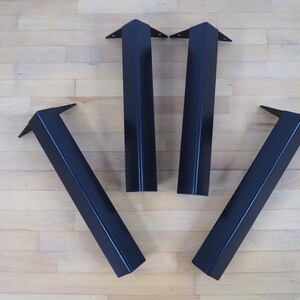 Metal Table Legs , 28" Angle Steel Table Legs, Height 26" - 30" Set(4 ...