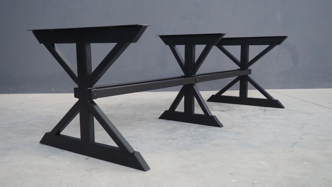 HEAVY DUTY Dining Table Base | Customizable ( 28" H X 28" W X 96"l ...