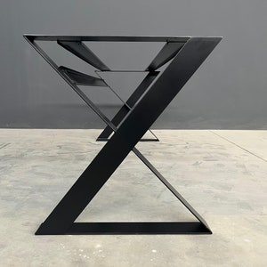 Counter Table Base, Heavy-duty Steel Table Legs / X-frame Table Base 35 ...