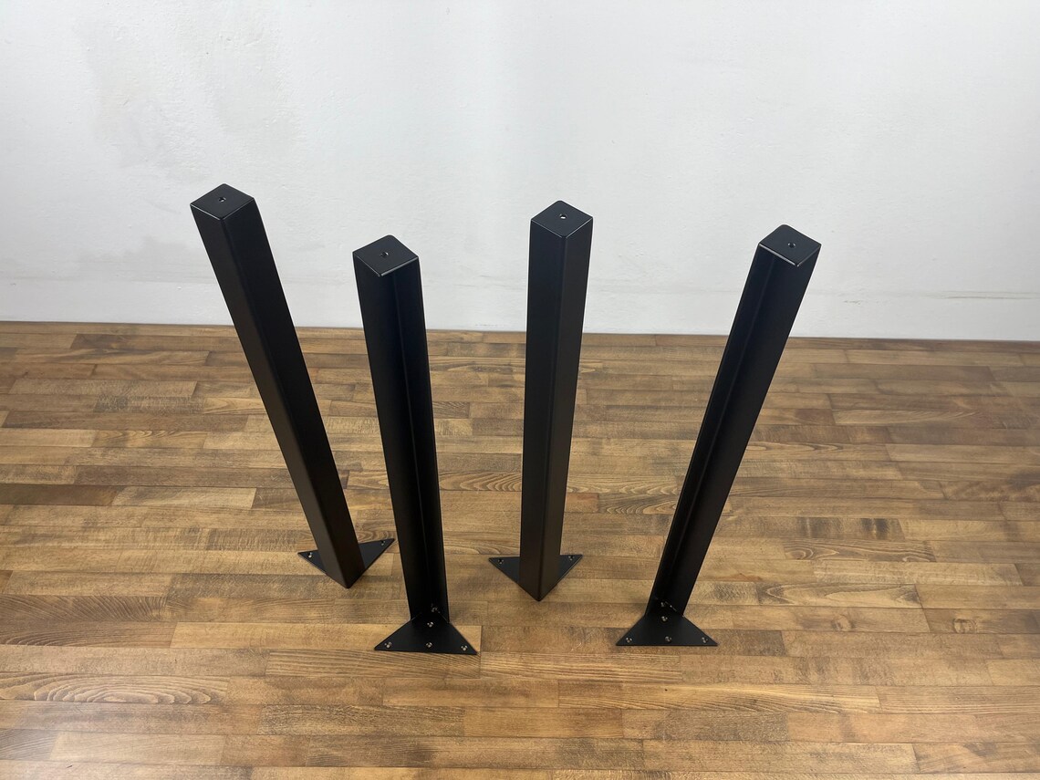 Metal Table Legs , 28" Angle Steel Table Legs, Height 26" - 30" Set(4 ...