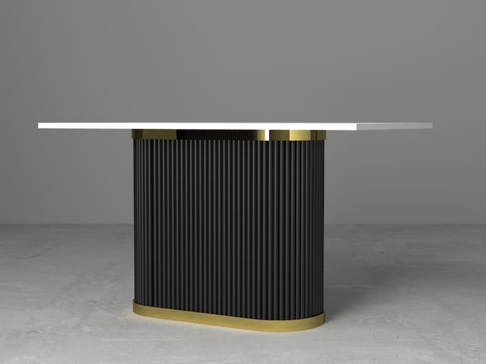 Modern Pedestal Metal Table Base dining Table Base customizable ...