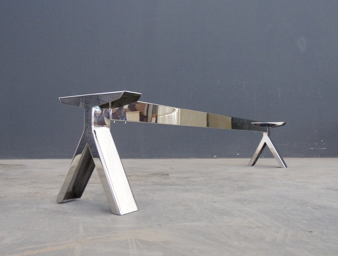 Modern Bench Base 16 H X 12 W X 52L Catal-table Base - Etsy