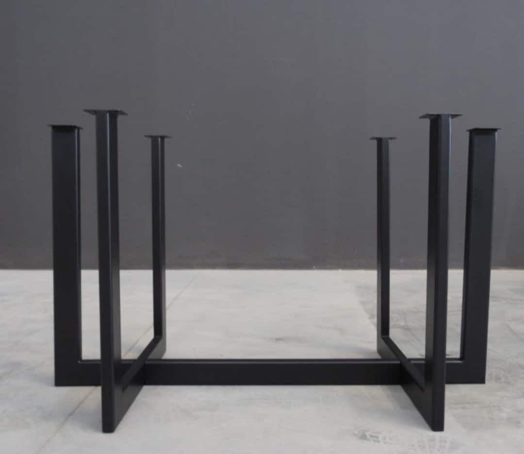 Industrial Steel Table Base | 28”H X 24”W X 52”L HATTI Base | Modern ...